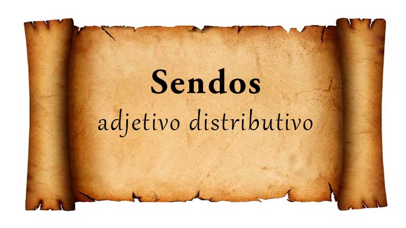 Sendos significado - Adjetivo distributivo Gramática española
